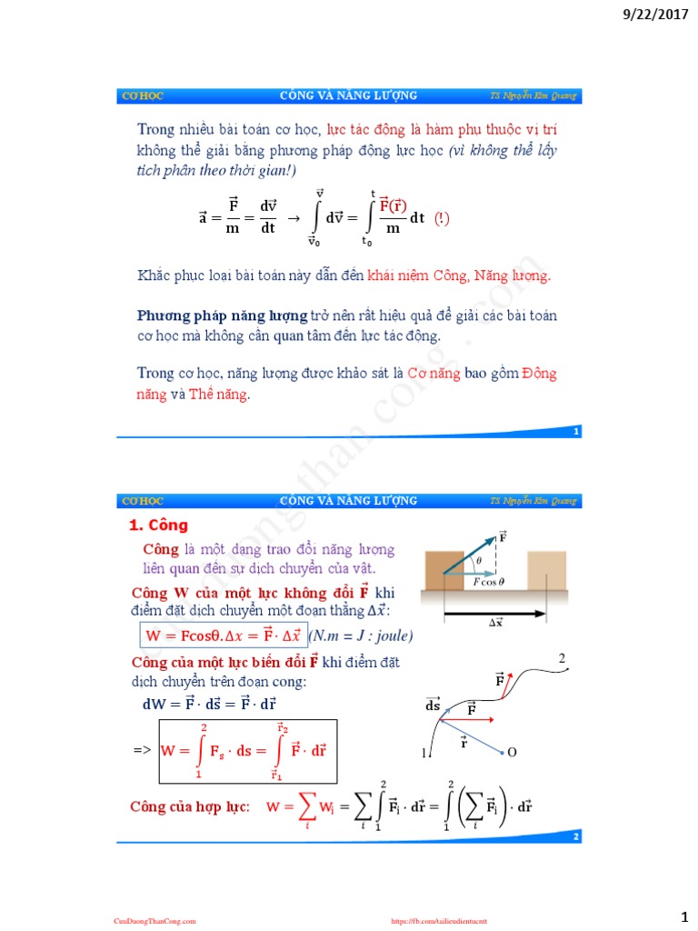Vat-Ly-Dai-Cuong-1 - Chuong-3 - Co-Nang - (Cuuduongthancong - Com) | PDF