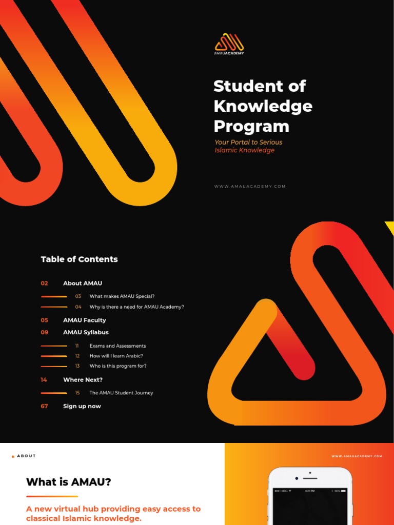 AMAU Academy Prospectus | PDF | Curriculum | Arabic