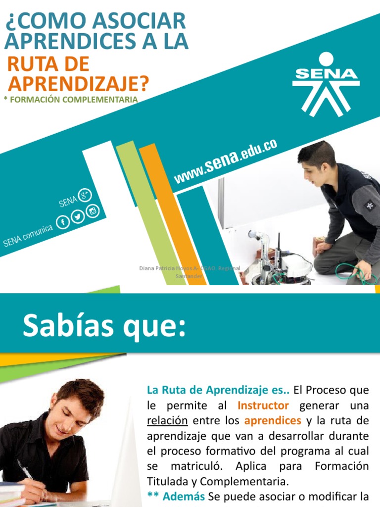+como Asociar Aprendices A La RUTA de APRENDIZAJE | PDF