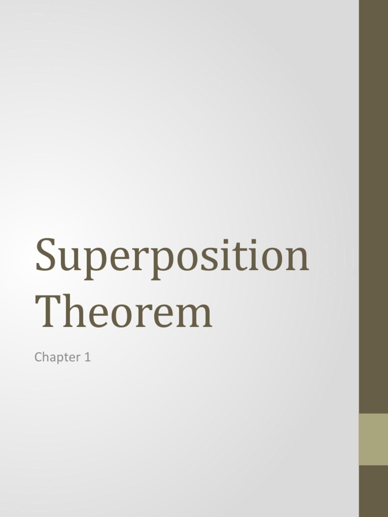 Superposition Theorem BEE | PDF