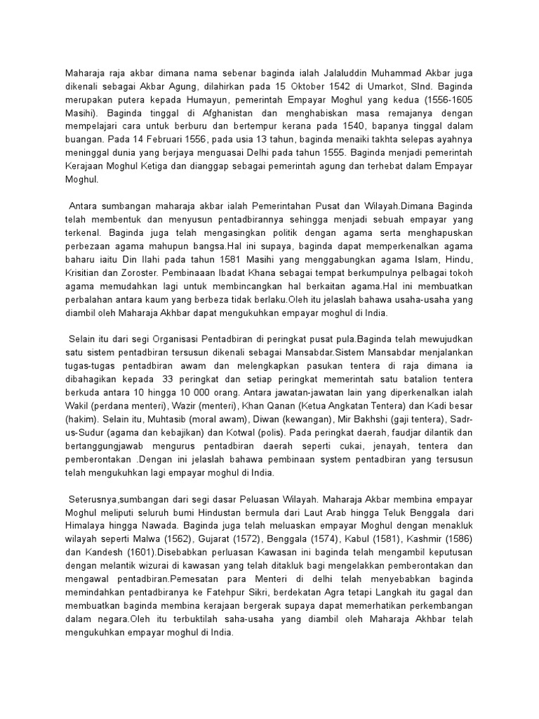 Maharaja Akbar | PDF