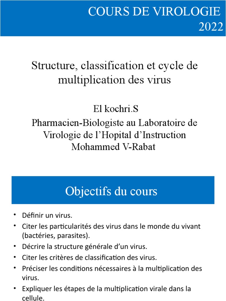 Virologie | PDF | Virus | Cellule (Biologie)