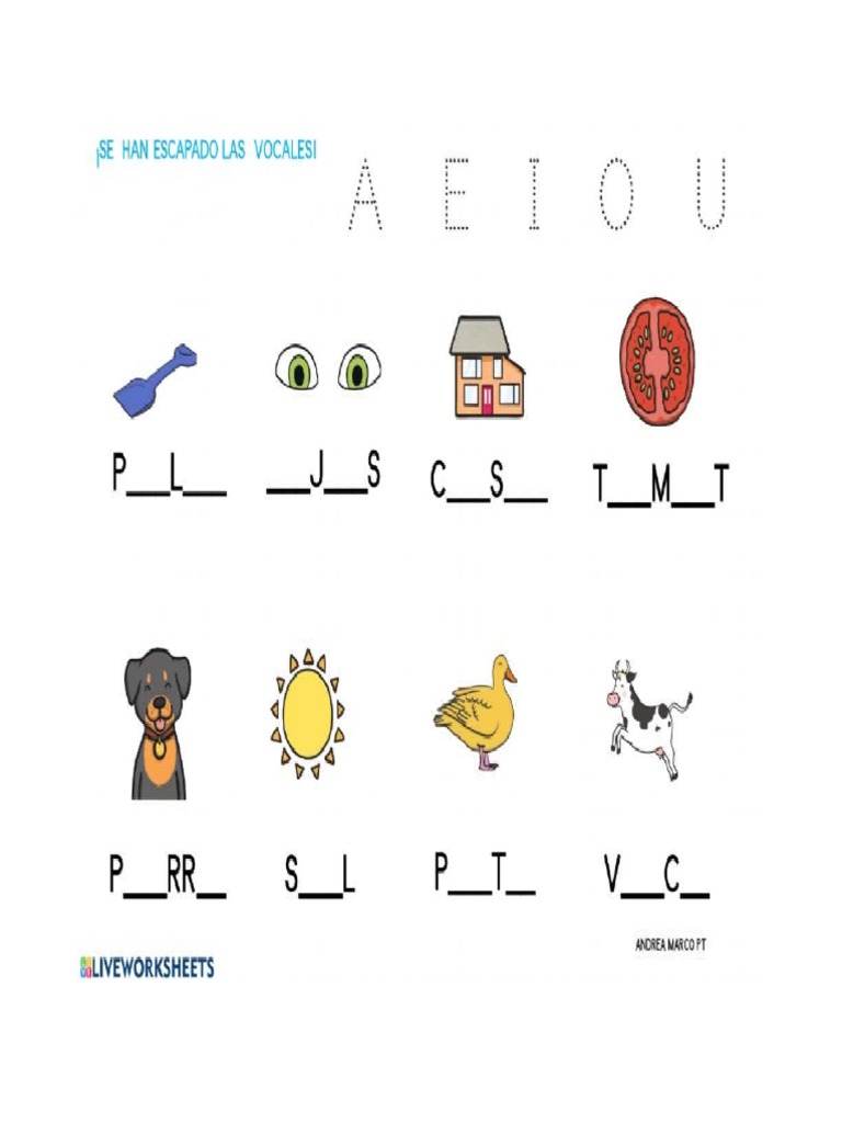 Completar Con Vocales | PDF