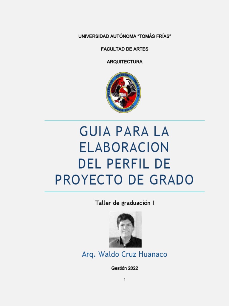 Guia para La Elaboracion Del Perfil de Proyecto - 2022 | PDF | Ciencia cognitiva | Cognición