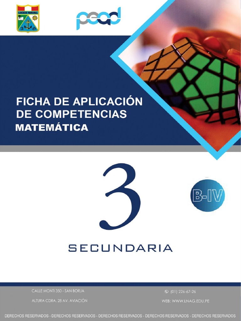 FICHA DE APLICACION 3ERO SEC IV Bim - 2022 | PDF | Ecuaciones | Matemáticas