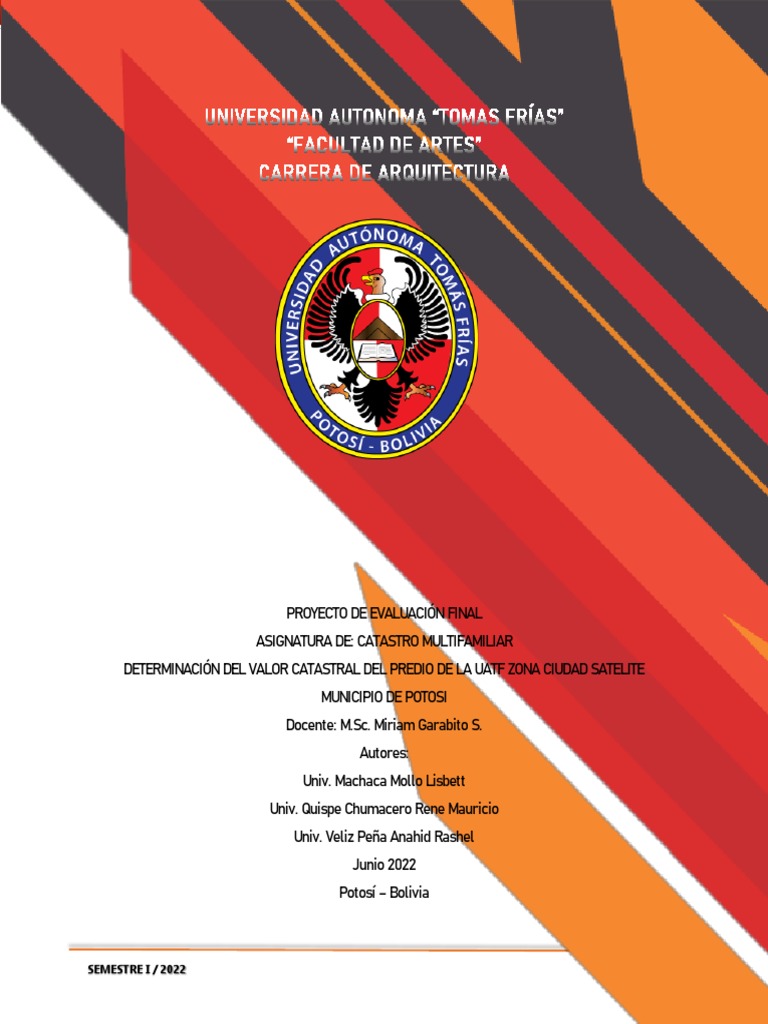 Uatf Av. Union | Descargar gratis PDF | Bienes raíces | Dominio eminente