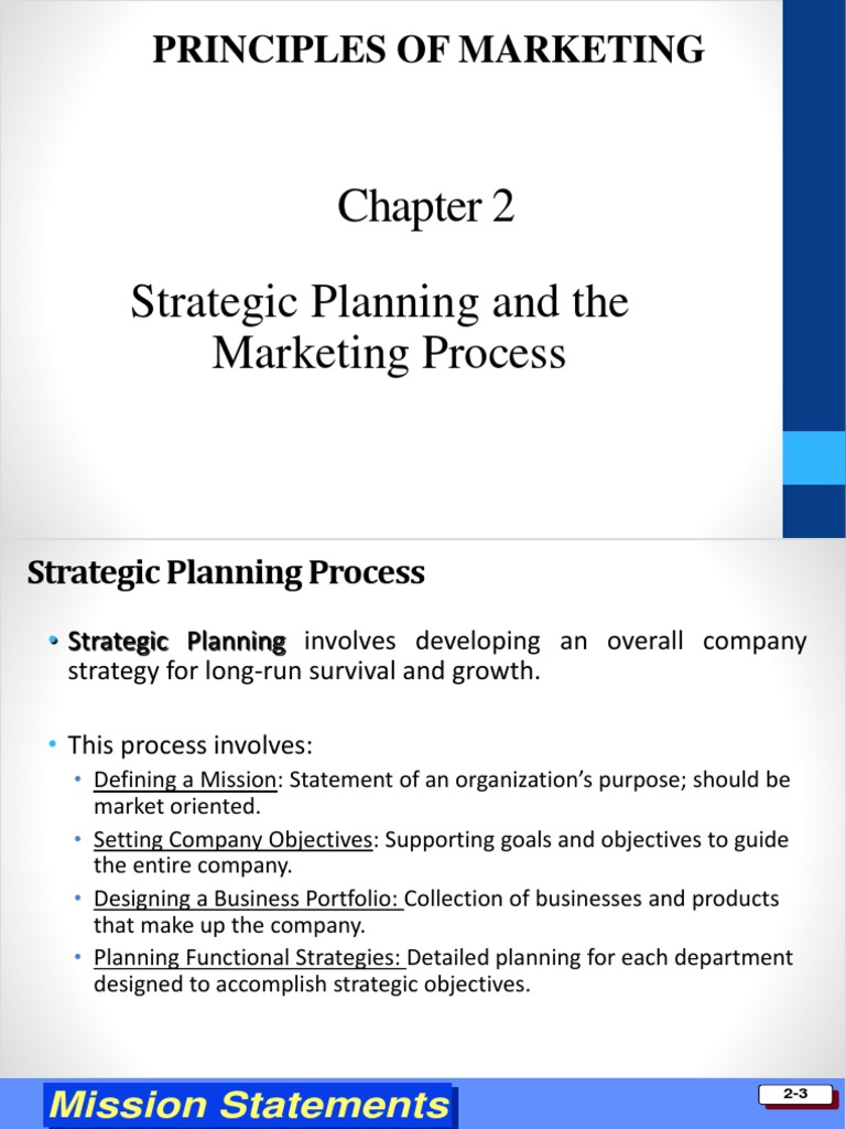 Lesson 2 Strategic Planning | PDF | Marketing | Marketing Strategy