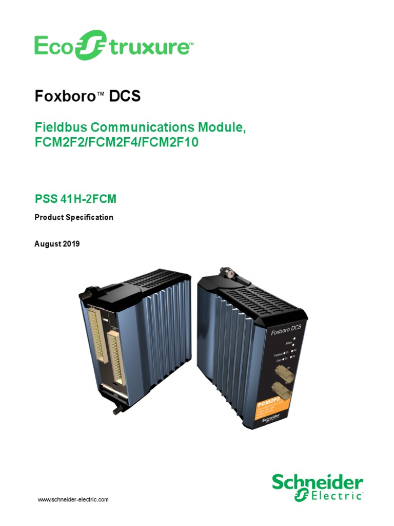 Fieldbus Communications Module FCM2F2FCM2F4FCM2F10 | PDF | Optical ...