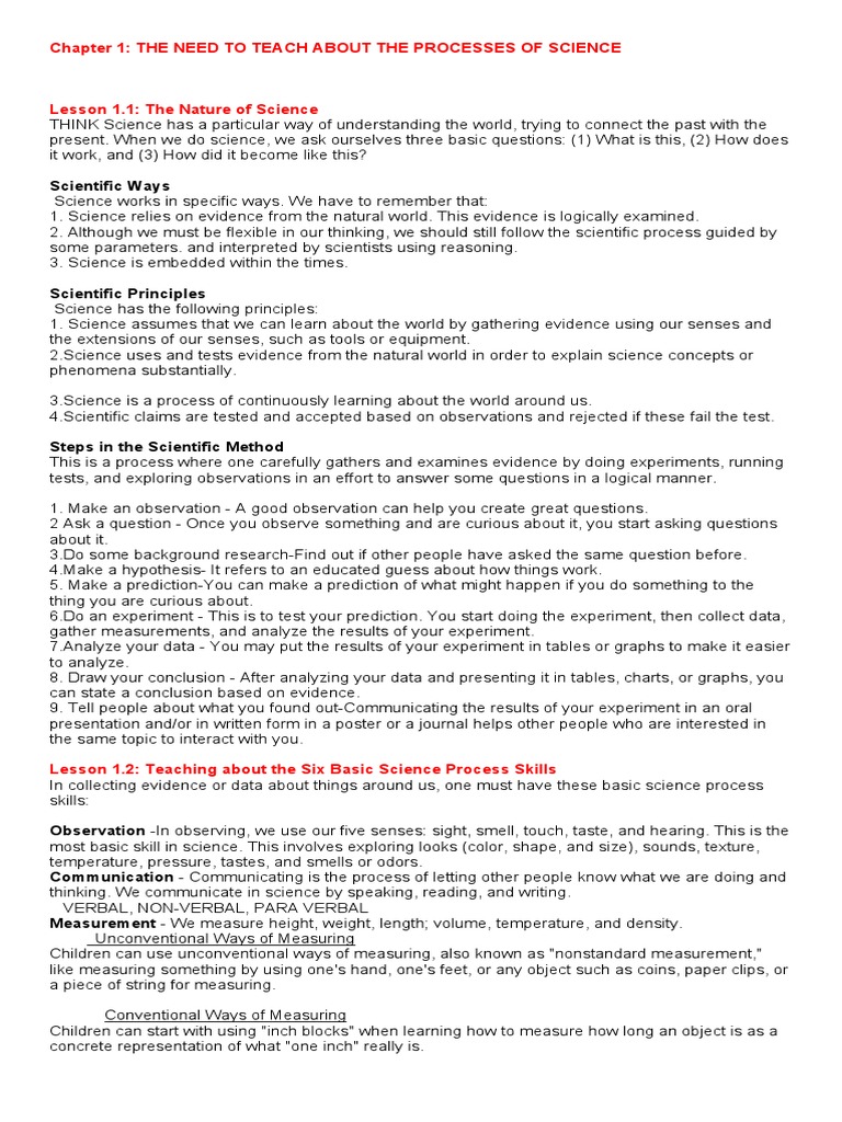 Prelim Science Reviewer | PDF | Inquiry Based Learning | Scientific Method