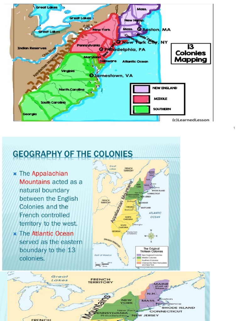 13 Colonies Map | PDF