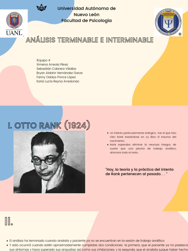 Analisis Terminable e Interminable | PDF | Neurosis | Psicoanálisis