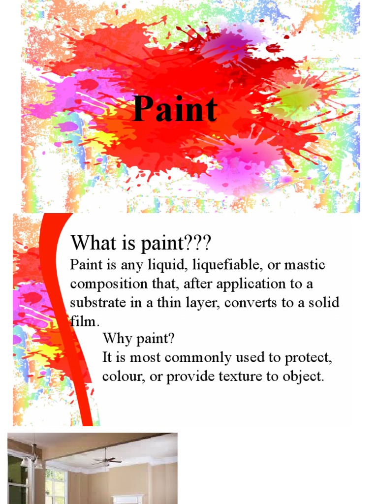 Paint Presentation | PDF | Paint | Materials