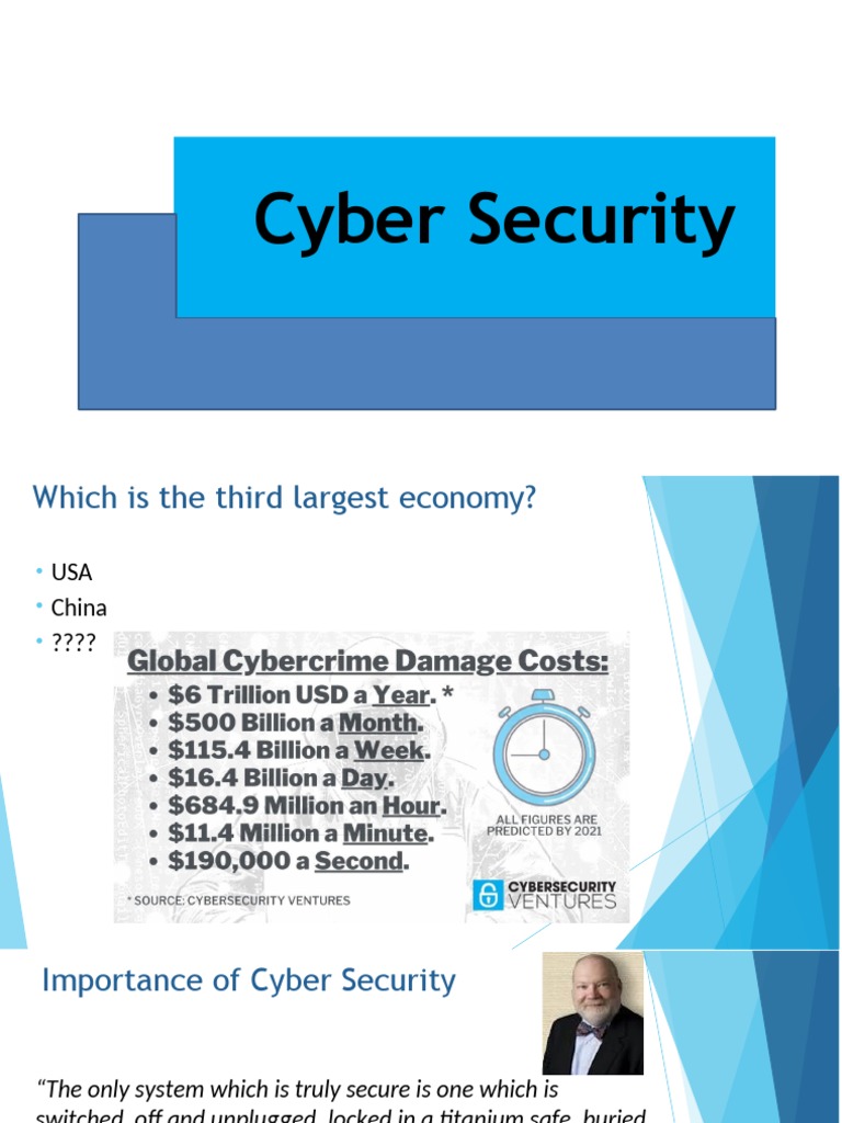 The Importance of Cyber Security: A Comprehensive Look at Cyber Threats, Vulnerabilities, and ...