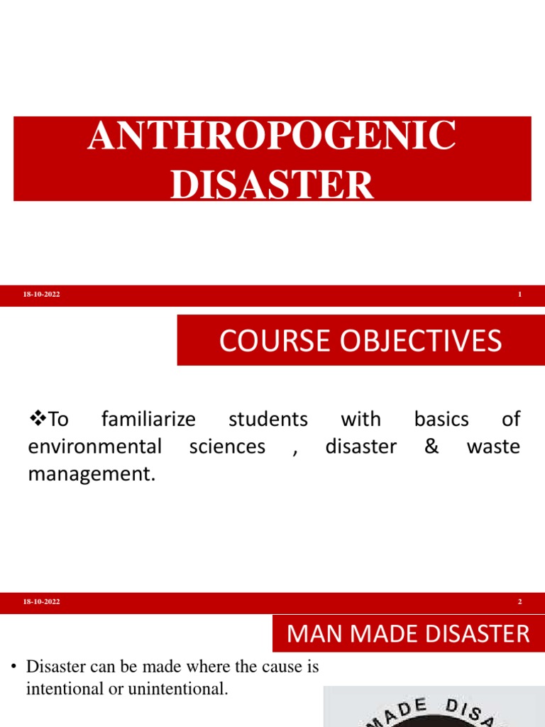 Anthropogenic Disaster | PDF | Influenza | Traffic Collision