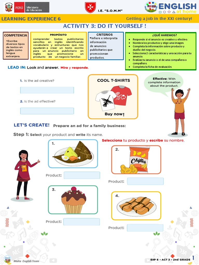 EXP 6 - ACT 3 - 2nd SECUNDARIA 2022 | PDF | Negocios