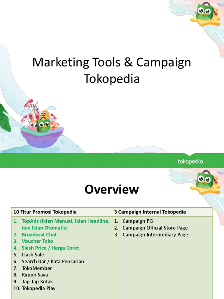 Marketing Tools & Campaign Tokopedia | PDF