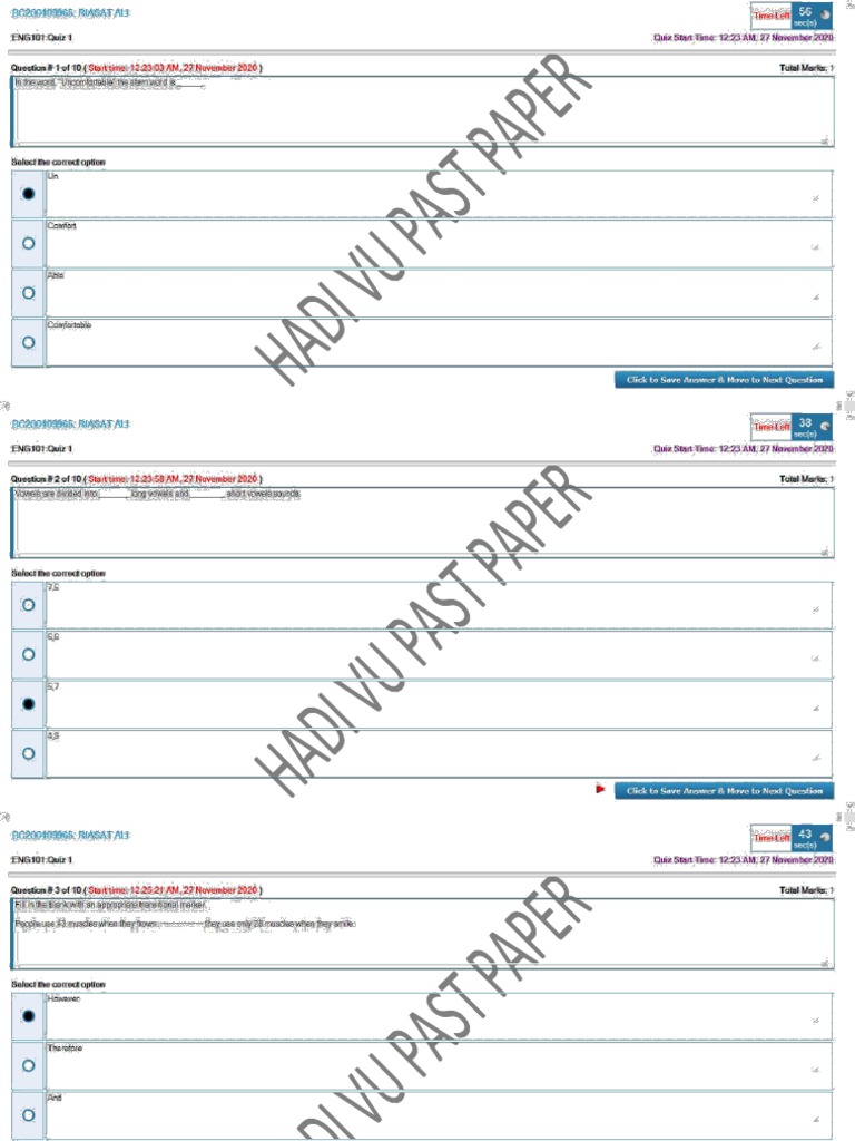 Eng101 Midterm File 1 Solved by Team Hadi 21-7-2022 | PDF
