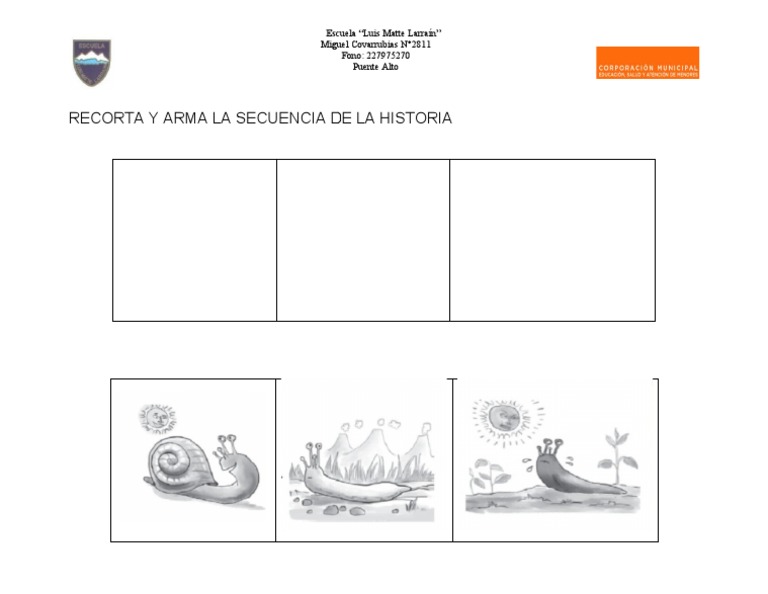 RECORTA Y ARMA LA SECUENCIA DE LA HISTORIA Caracol | PDF