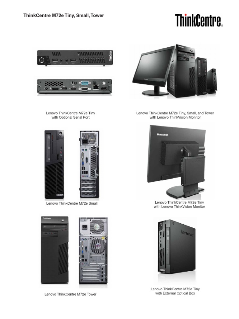 Thinkcentre M72E Tiny, Small, Tower | PDF | Usb | Intel