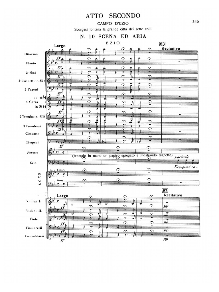 Verdi Attila Dagli Immortali Vertici Partitura | PDF