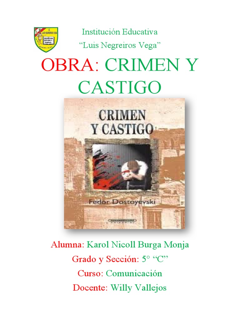 Crimen y Castigo | PDF | Crimen y castigo