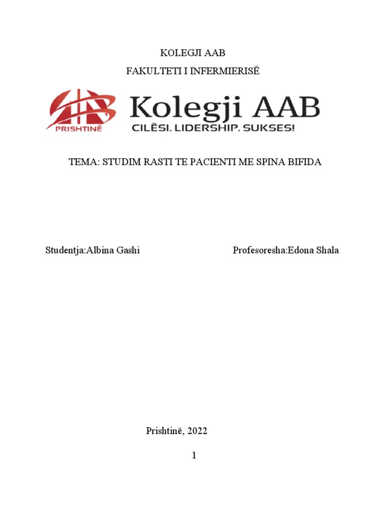 Kolegji Aab-Spina Bifida | PDF