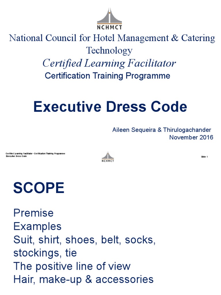 Executive Dress Code | PDF | Dress | Clothing