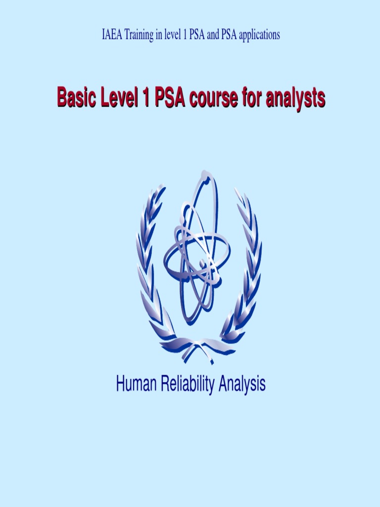 III4 - 1 Human Reliability Analysis | PDF | Reliability Engineering | Cognitive Science