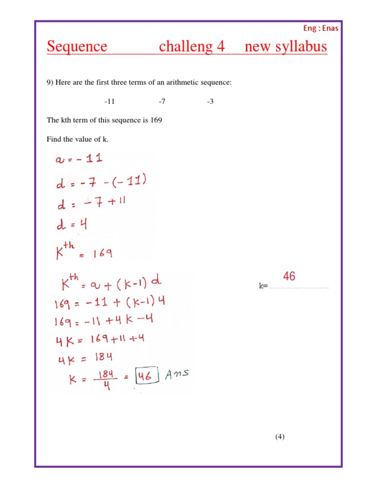 Challenge 4 Answers | PDF | Triangle | Mathematics