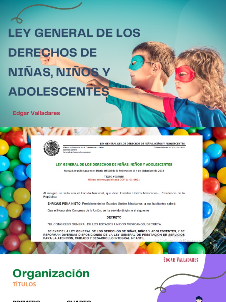 Ley Gral de Los Derechos de Los Nna | PDF | Invalidez | Discriminación