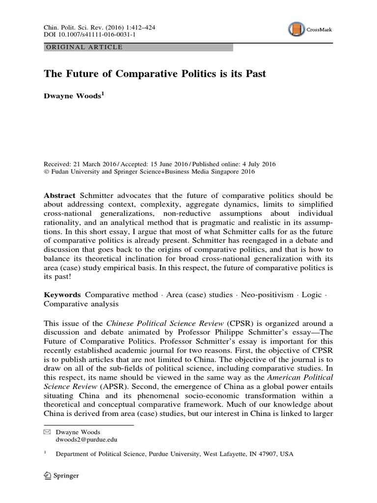 Future of Comparative Politics Explored | PDF | Theory | Political Science