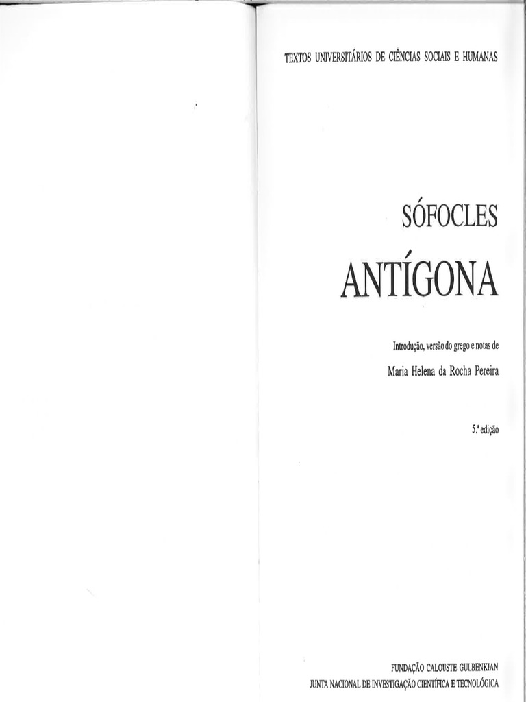 PT - Antígona - Sófocles | PDF
