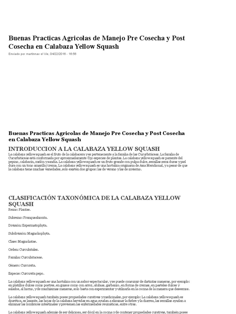 Buenas Practicas Agricolas De Manejo Pre Cosecha Y Post Cosecha En