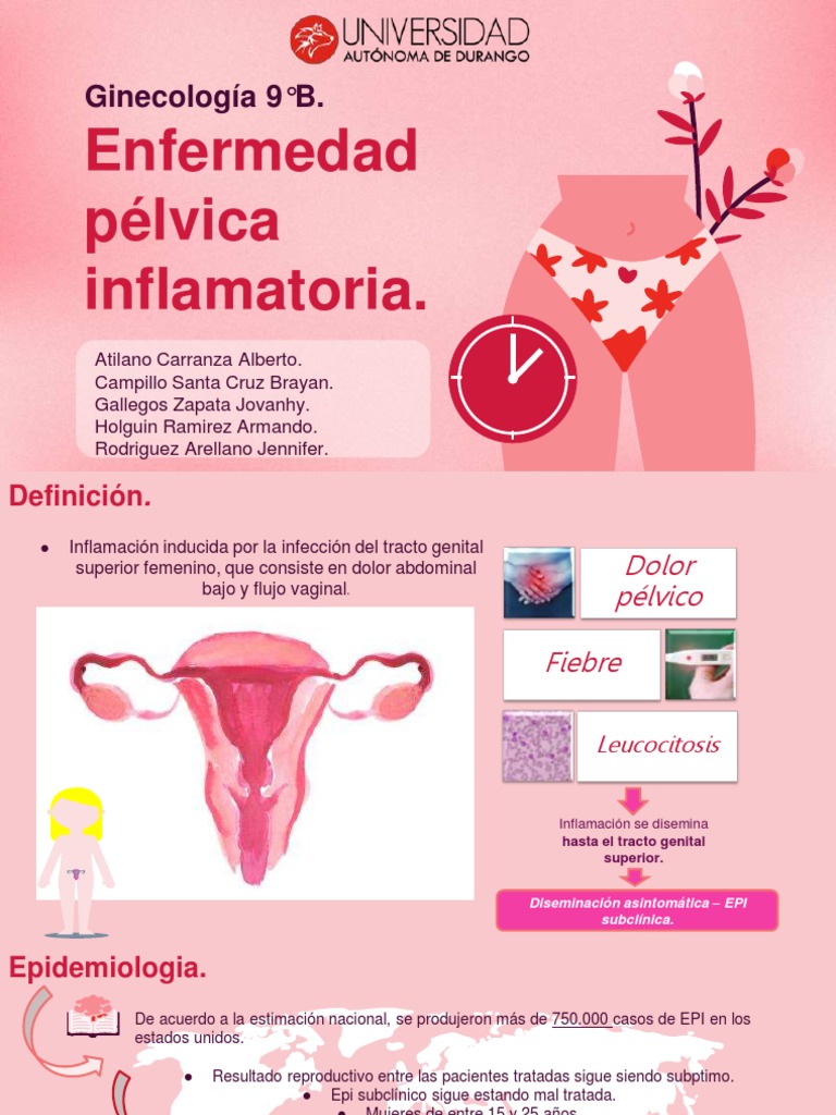 Enfermedad Pélvica Inflamatoria | PDF | Infección transmitida sexualmente | Vagina