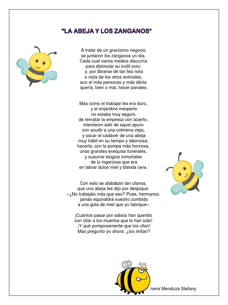 2 Fabulas de Tomas de Iriarte | PDF | Rima