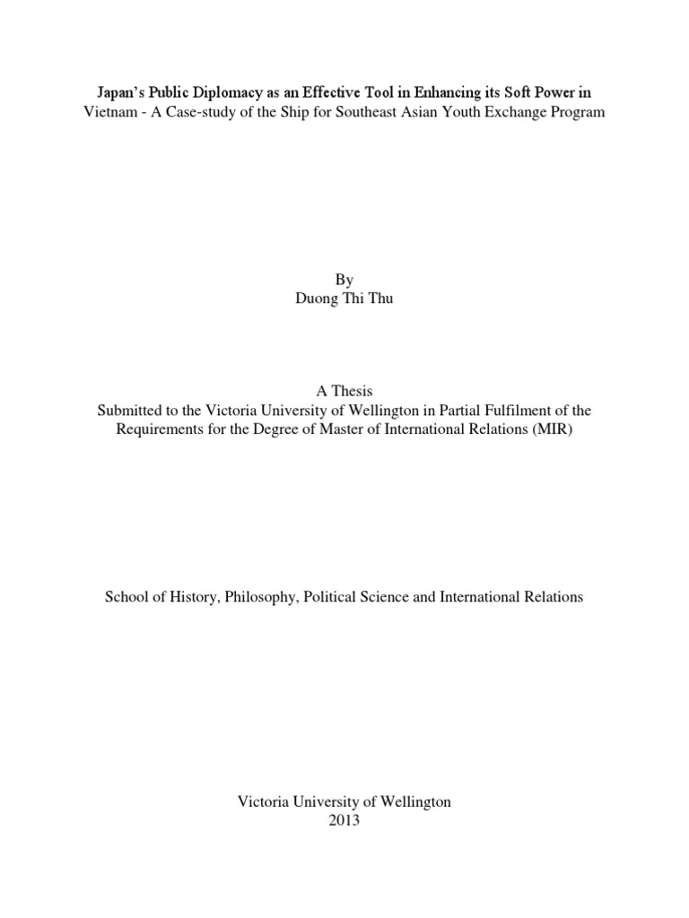 Thesis | PDF | Soft Power | Power (Social And Political)