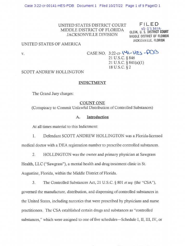 Scott Hollington Indictment | PDF | Law