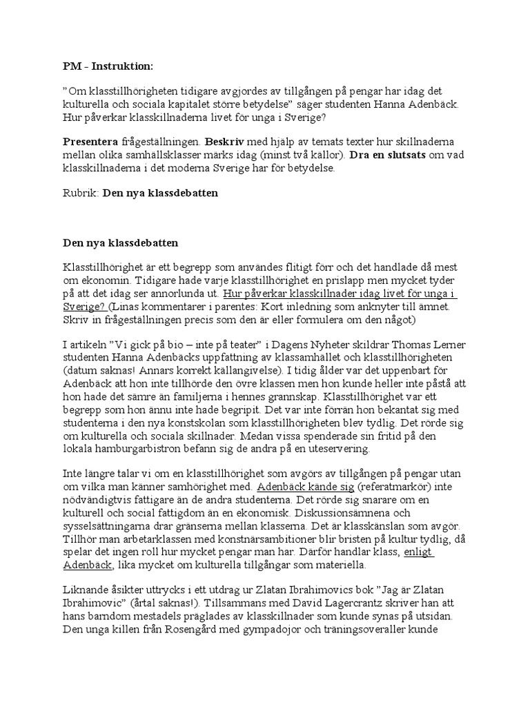 Exempel Pc3a5 PM | PDF