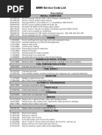 BMW X5 Fault Codes Book | PDF | Throttle | Fuel Injection