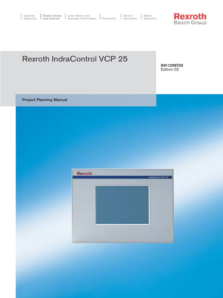 Rexroth Indracontrol VCP 25: R911299720 Edition 02 | PDF | Switch | Safety