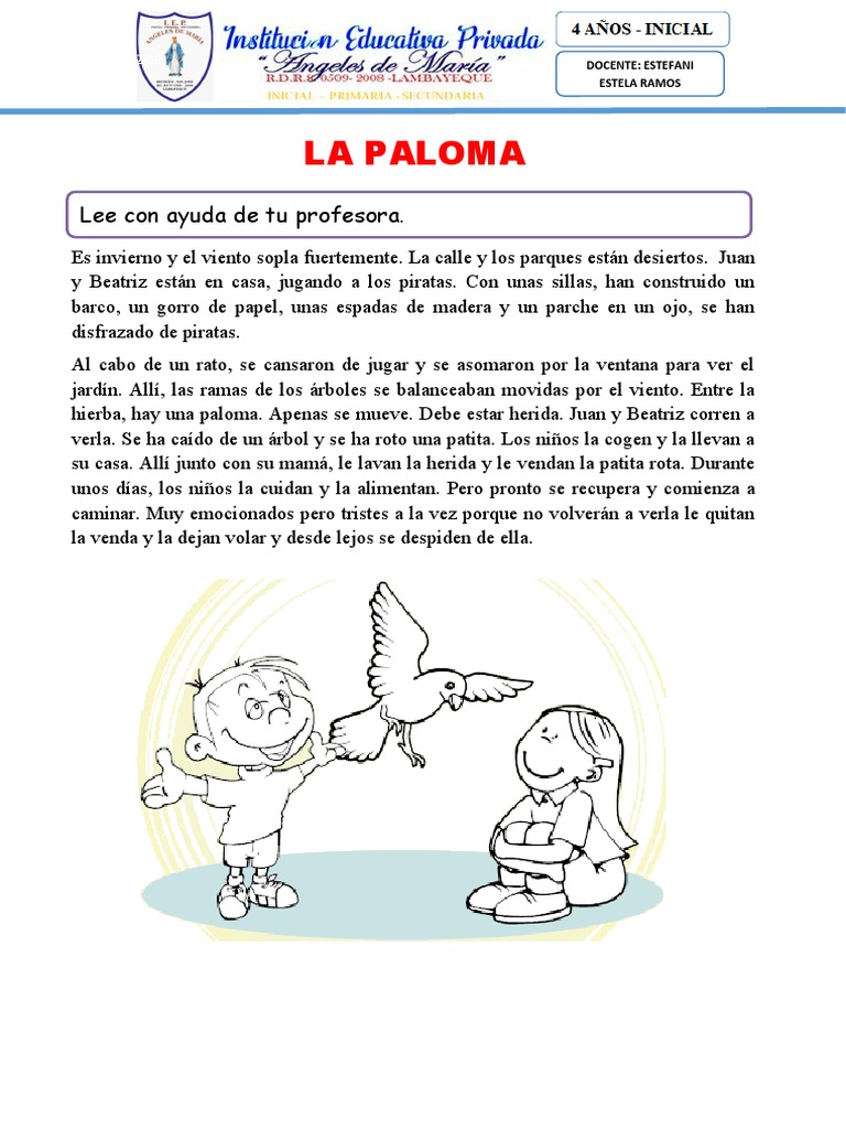 Lectura de La Paloma | PDF
