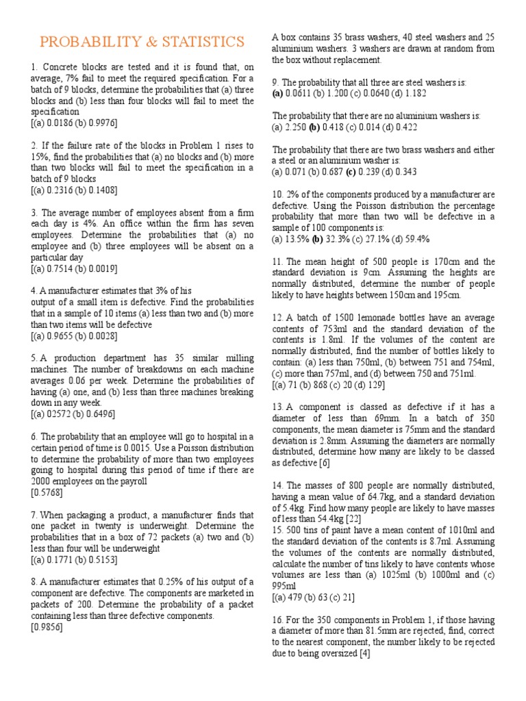 Pset Oct 2022 | PDF | Standard Deviation | Normal Distribution