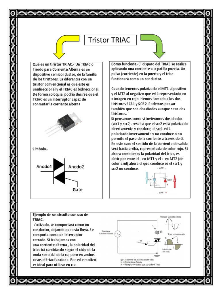 El Triac | PDF | Corriente eléctrica | Electromagnetismo