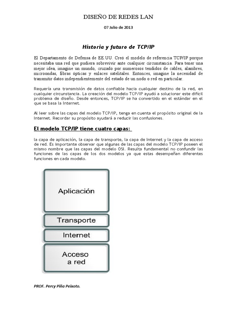 Futuro de TCP-IP | PDF | Protocolos de internet | Red de computadoras