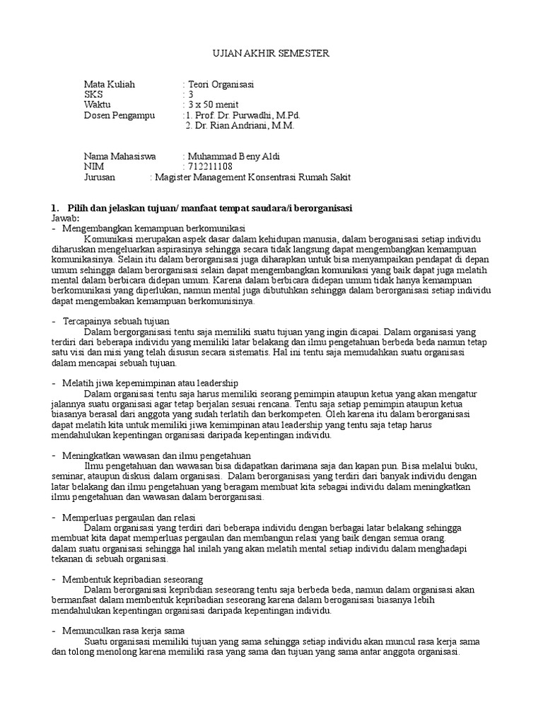 Tugas Uas Dr. Rian M.M | PDF