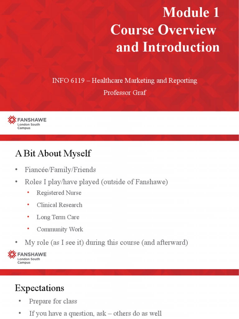 Module 1 Course Overview And Introduction Info Pdf