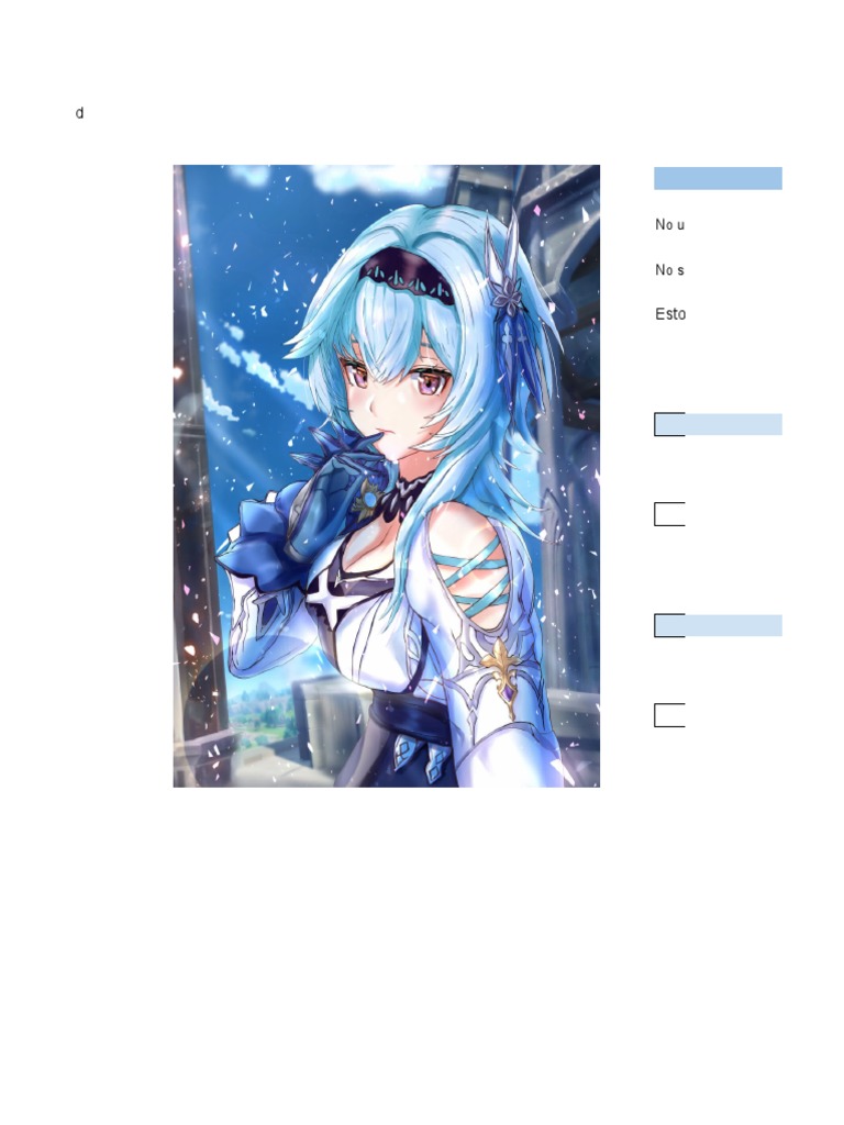 Eula Guía Fácil - Genshin Impact | PDF | Física