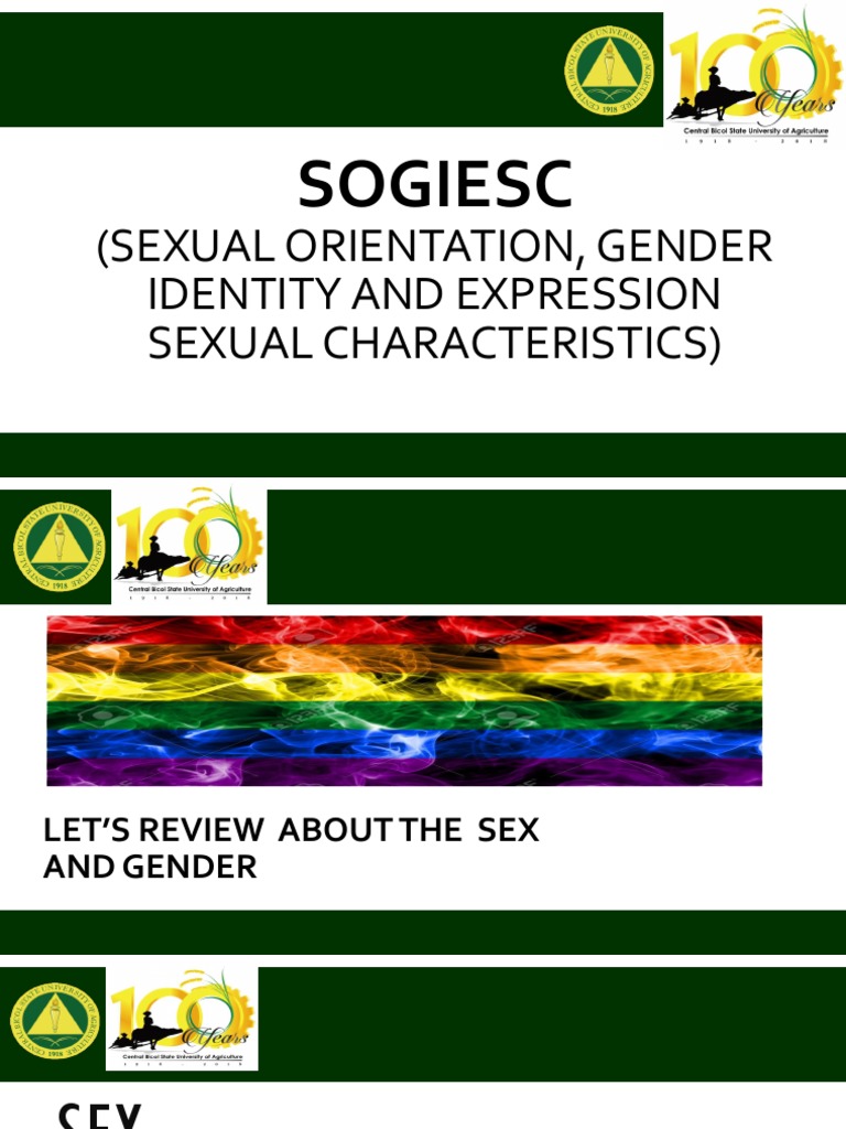 Template - Sogie | PDF | Sexual Orientation | Gender Studies