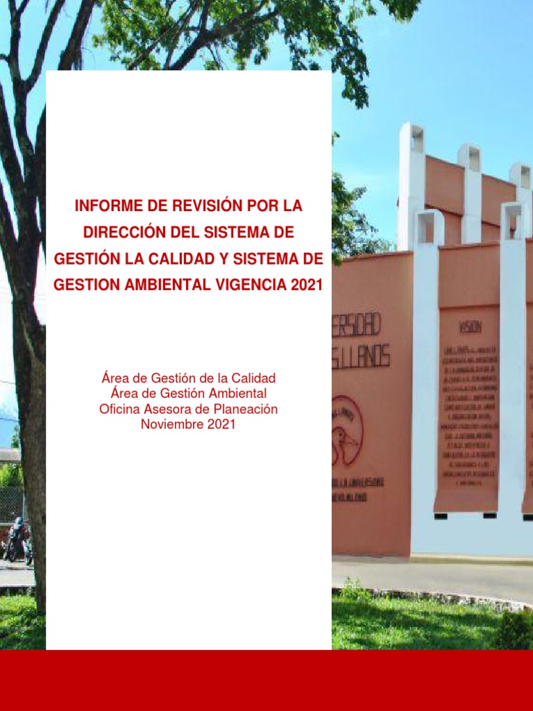 Informe de Revision Por La Direccion Del SIG 2021 | PDF | Gestión de la ...