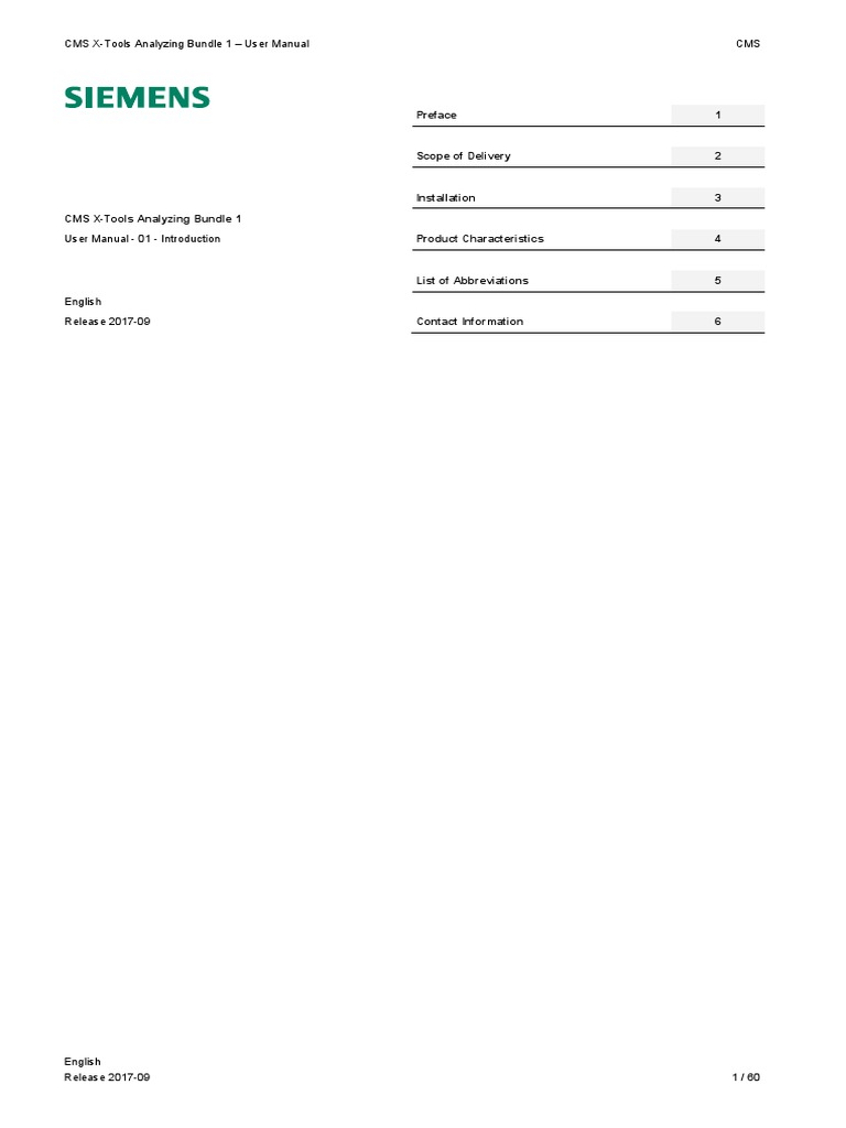 CMS X-Tools Analyzing Bundle 1 User Manual - V XX - xx.EN | PDF | Parameter (Computer ...